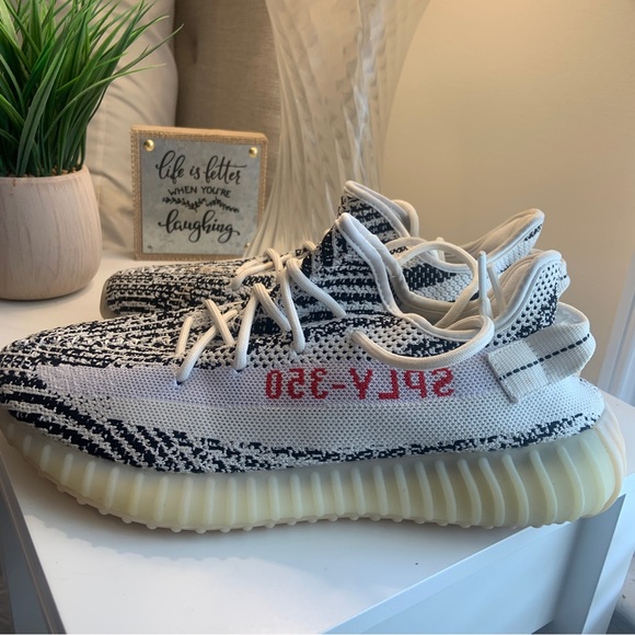 adidas | Shoes | Adidas Yeezy Boost 35 V2 Zebra Shoe | Poshmark